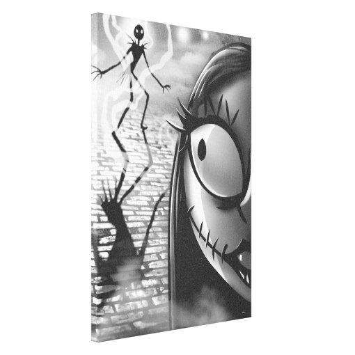 Jack & Sally | Misfit Love Canvas Print | Zazzle