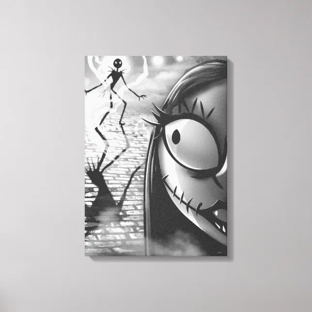 Jack & Sally | Misfit Love Canvas Print | Zazzle