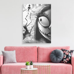 Jack & Sally | Misfit Love Canvas Print | Zazzle