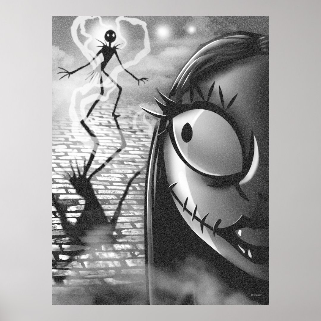 Jack & Sally | Misfit Love Poster | Zazzle