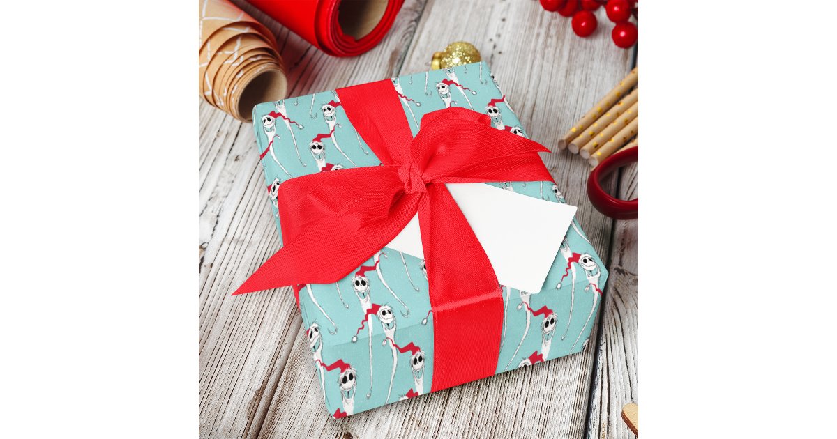 Jack Skellington Christmas Pattern Wrapping Paper | Zazzle