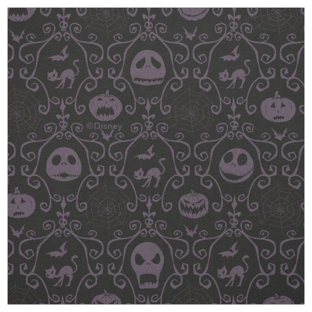 Jack Skellington - Pattern Fabric | Zazzle