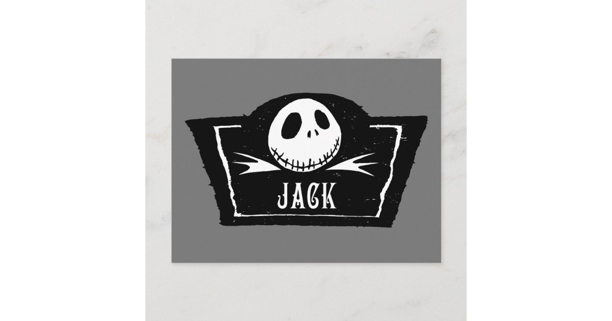 Jack Skellington | Headstone Postcard | Zazzle
