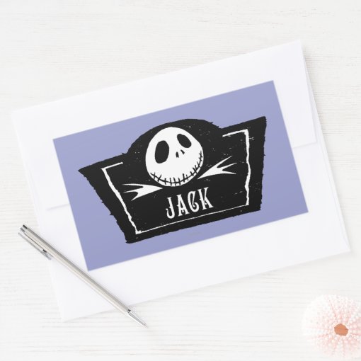 Jack Skellington | Headstone Rectangular Sticker | Zazzle