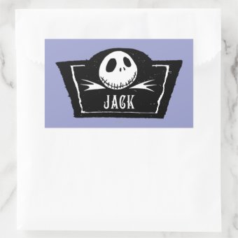 Jack Skellington | Headstone Rectangular Sticker | Zazzle