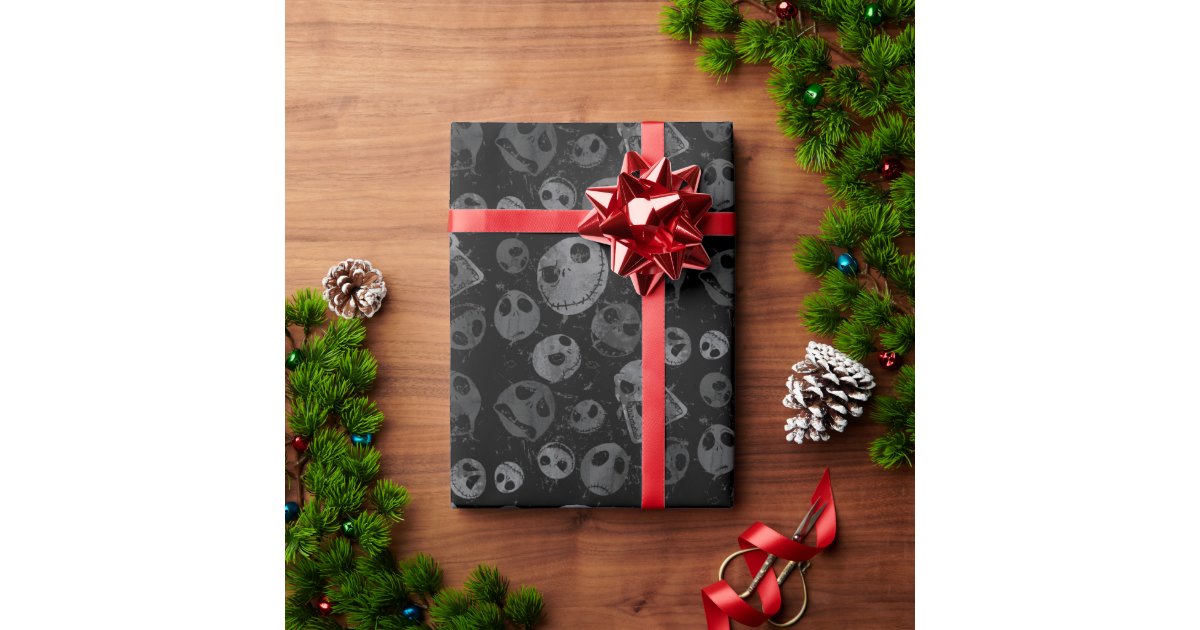 Jack Skellington Pattern Wrapping Paper | Zazzle