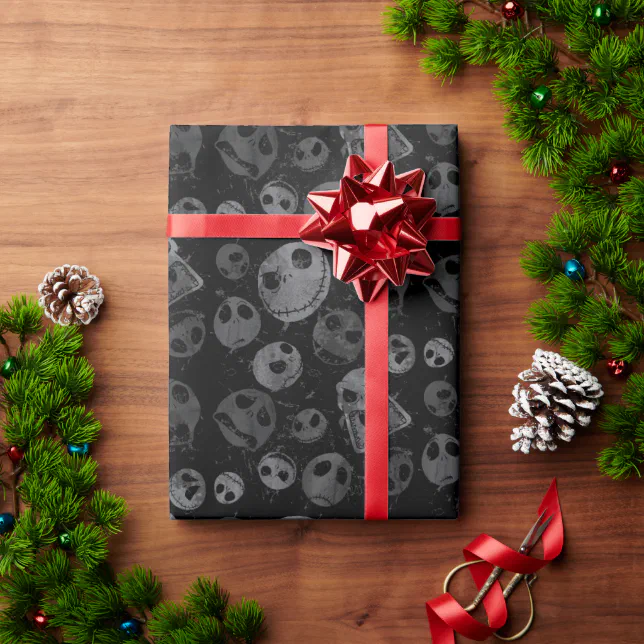 Jack Skellington Pattern Wrapping Paper | Zazzle