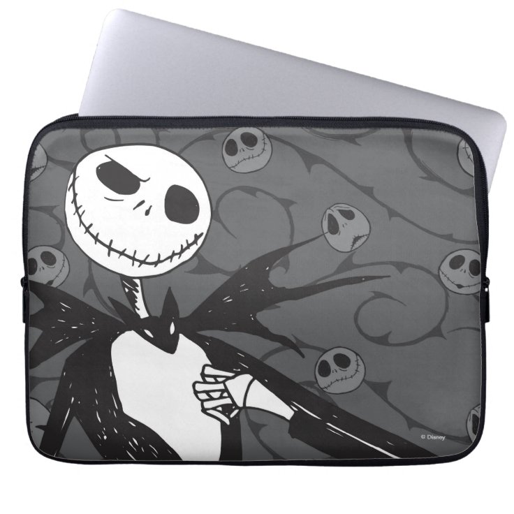 Jack Skellington | Skellington Background Laptop Sleeve | Zazzle
