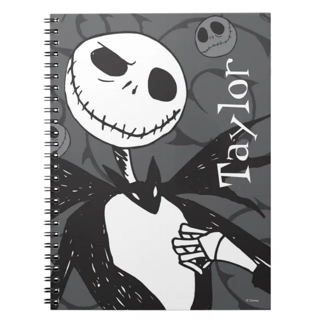 Jack Skellington | Skellington Background Notebook | Zazzle