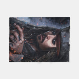 Jack Sparrow - Legendary Pirate Fleece Blanket | Zazzle