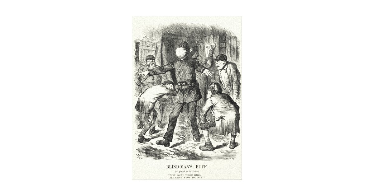 Jack the Ripper - Blind Man's Buff, 1888 Canvas Print | Zazzle