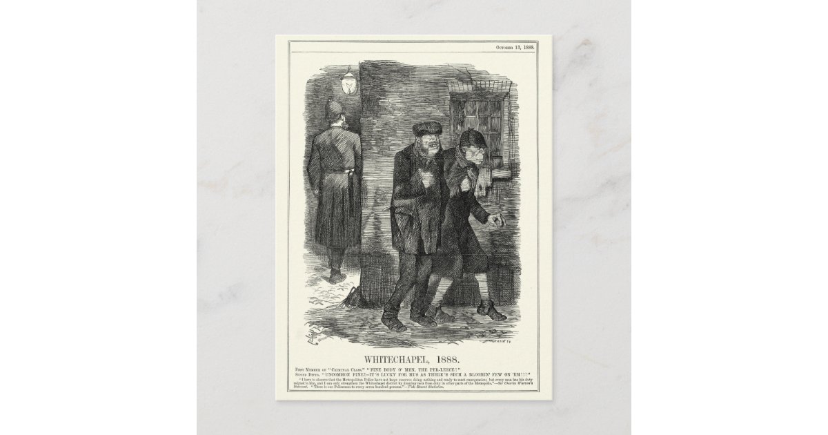 Jack the Ripper - Whitechapel, 1888 Postcard | Zazzle