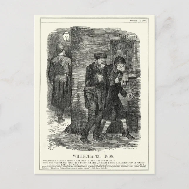 Jack the Ripper - Whitechapel, 1888 Postcard | Zazzle