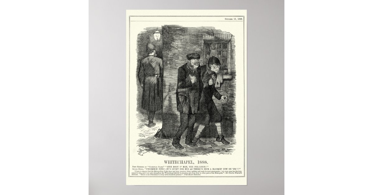 Jack the Ripper - Whitechapel, 1888 Poster | Zazzle