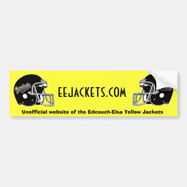 Jacket Football Helmets Bumper Sticker | Zazzle