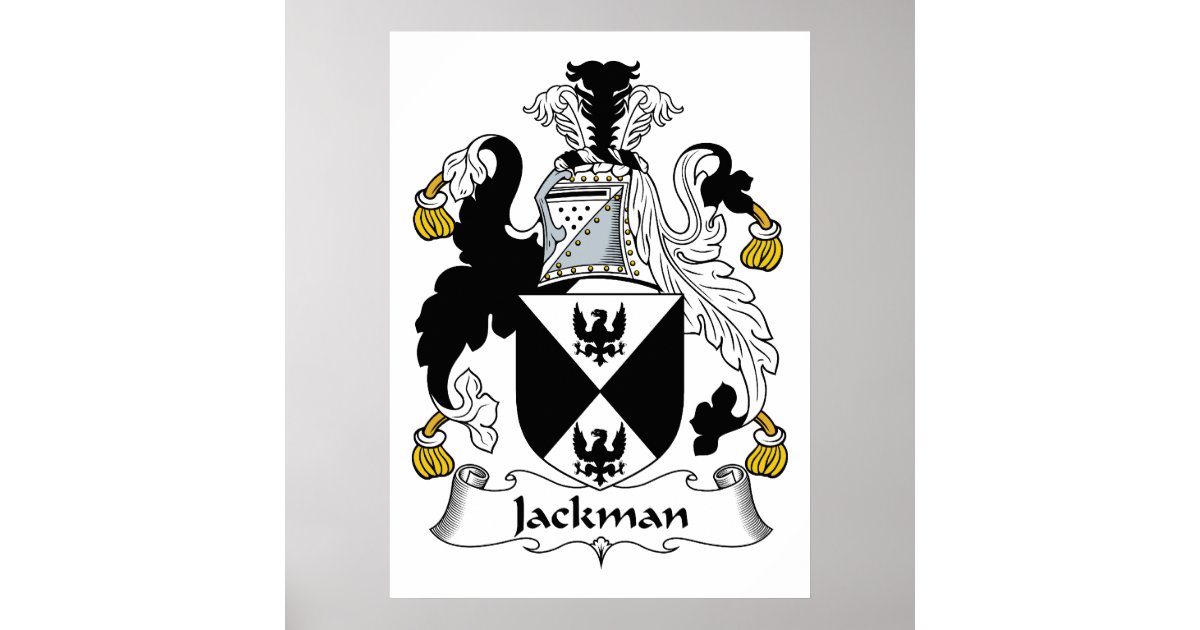 Jackman Family Crest Poster | Zazzle