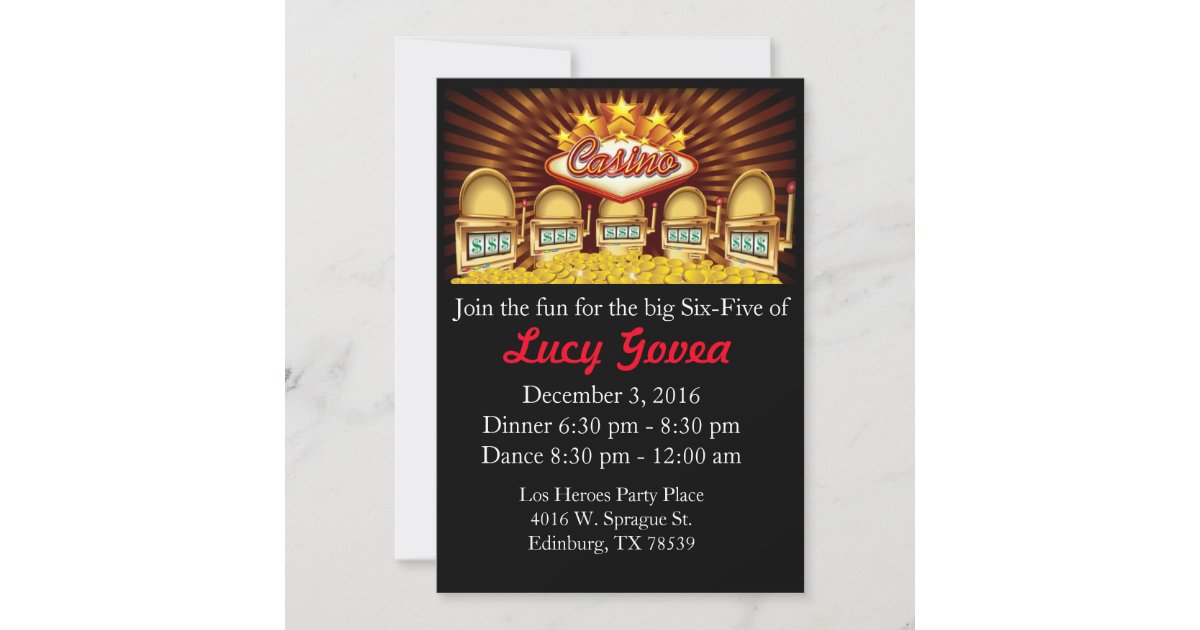 Jackpot Birthday invitation | Zazzle