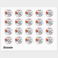 Jacks Game For Kids Classic Round Sticker | Zazzle