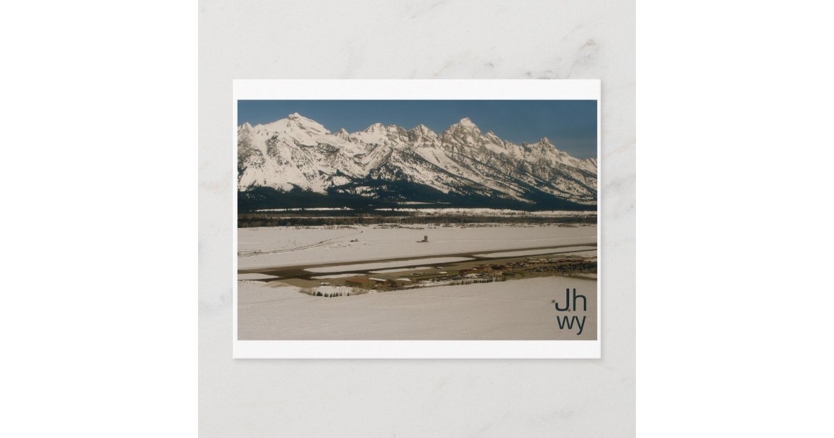Jackson Hole Airport Postcard | Zazzle