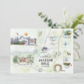 Jackson Hole | Destination Wedding Map Invitation | Zazzle