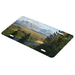 Jackson Hole Mountains and River License Plate | Zazzle