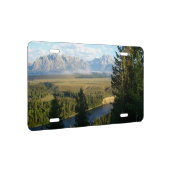 Jackson Hole Mountains and River License Plate | Zazzle