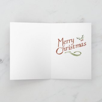 Jackson Square Snow Christmas Holiday Card | Zazzle