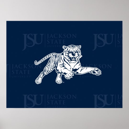 Jackson State University Logo Watermark Poster | Zazzle.com