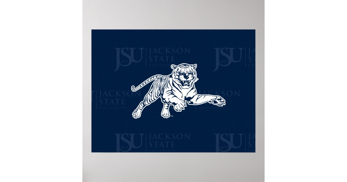 Jackson State University Logo Watermark Poster | Zazzle