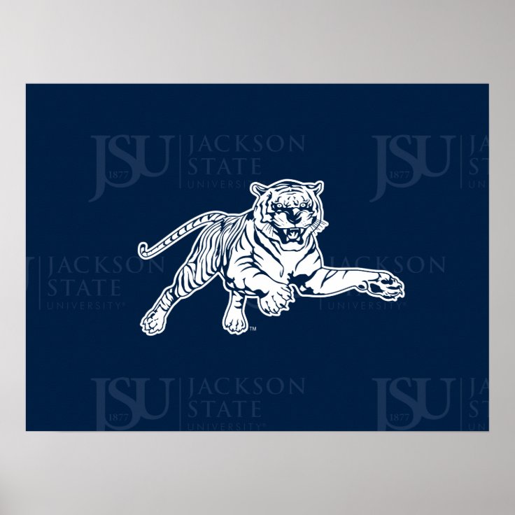 Jackson State University Logo Watermark Poster | Zazzle