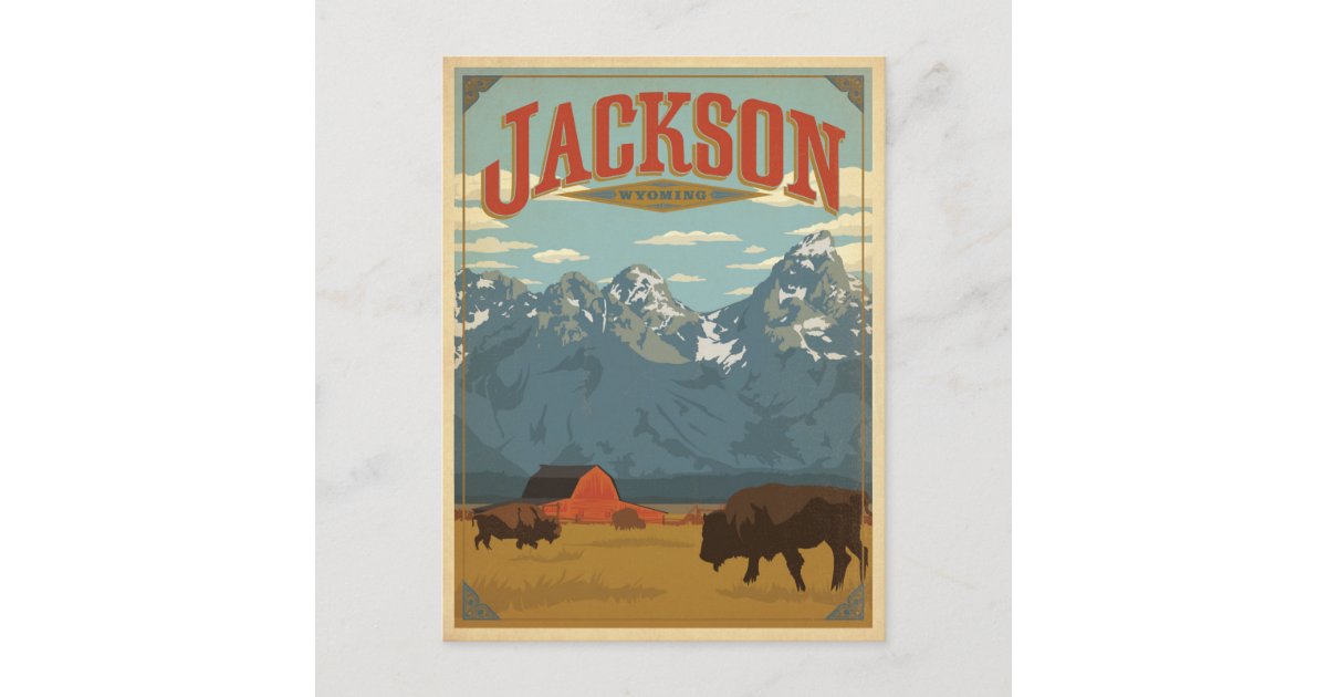 Jackson, WY Postcard | Zazzle