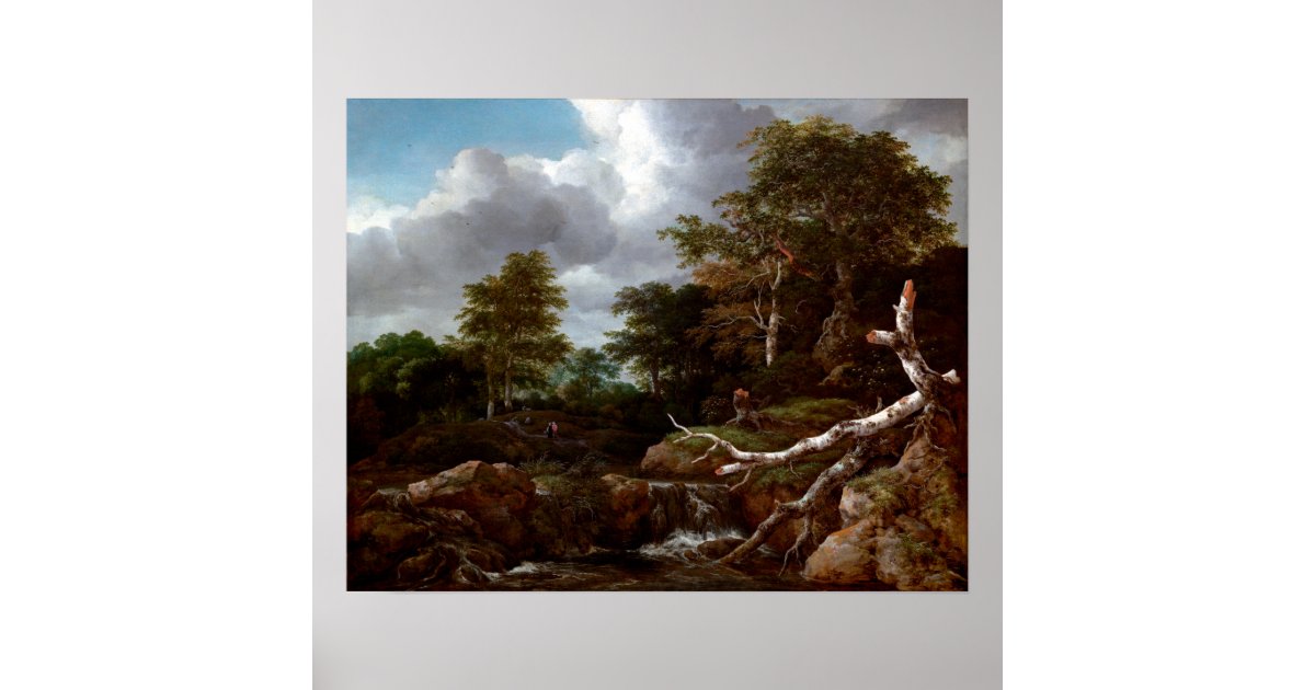 Jacob van Ruisdael Forest Scene Poster | Zazzle