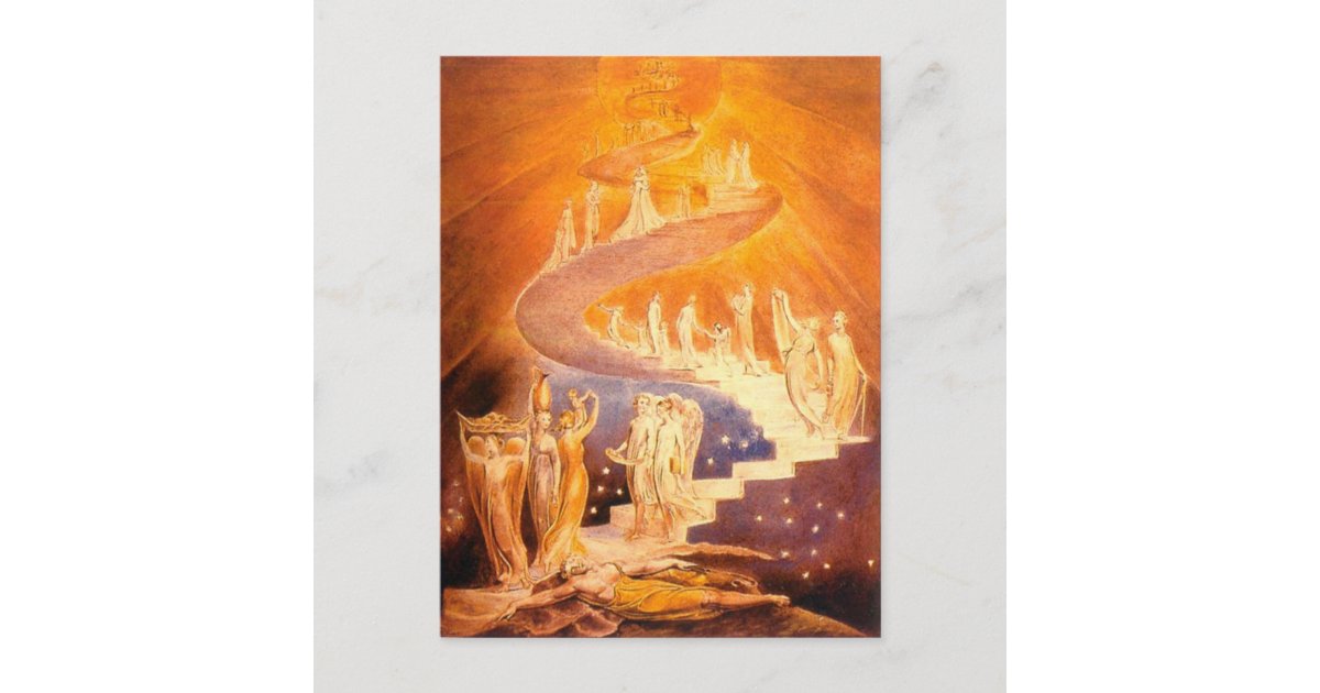 Jacob's Dream By William Blake Postcard | Zazzle