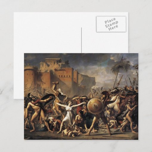 Jacques-Louis David- The Sabine Women Postcard | Zazzle