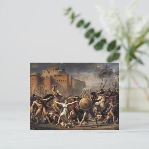 Jacques-Louis David- The Sabine Women Postcard | Zazzle