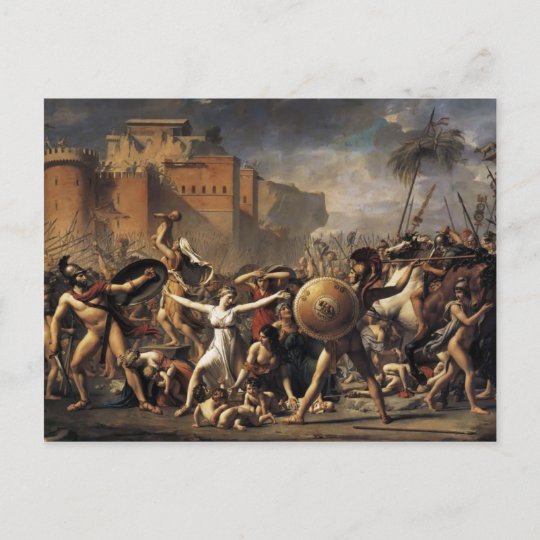 Jacques-Louis David- The Sabine Women Postcard | Zazzle.com