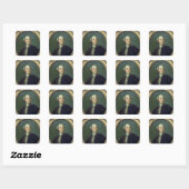 Jacques Necker c.1781 Square Sticker | Zazzle