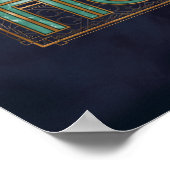 Jade Art Deco ACCIO™ Spell Graphic Poster | Zazzle