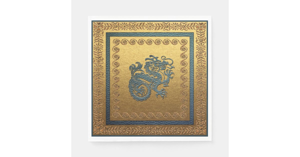 Jade Dragon Luncheon Paper Napkins | Zazzle