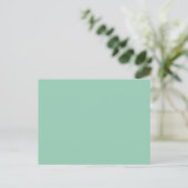 Jade Green Solid Color Postcard | Zazzle