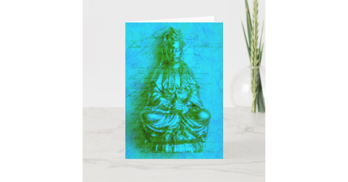 Jade Kwan Yin card | Zazzle