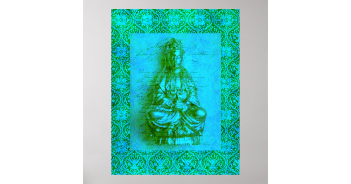 Jade Kwan Yin poster | Zazzle