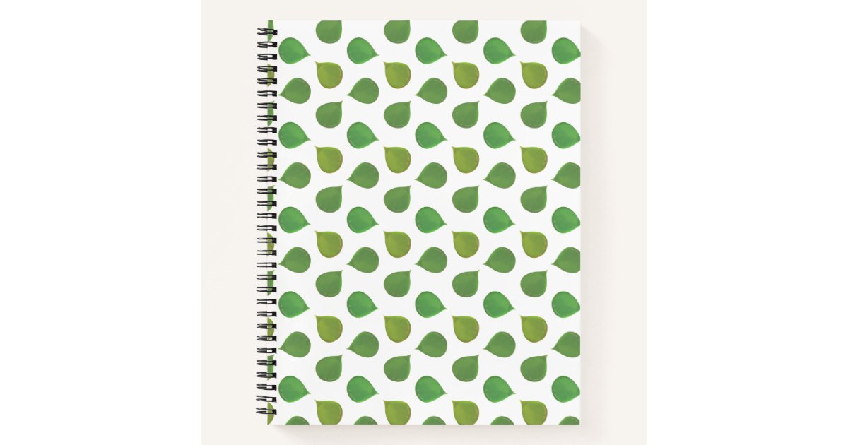 Jade Tree Green Leaves Notebook | Zazzle