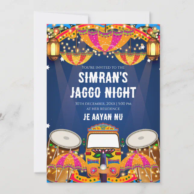 Jaggo invitations Digital Jago invites | Zazzle
