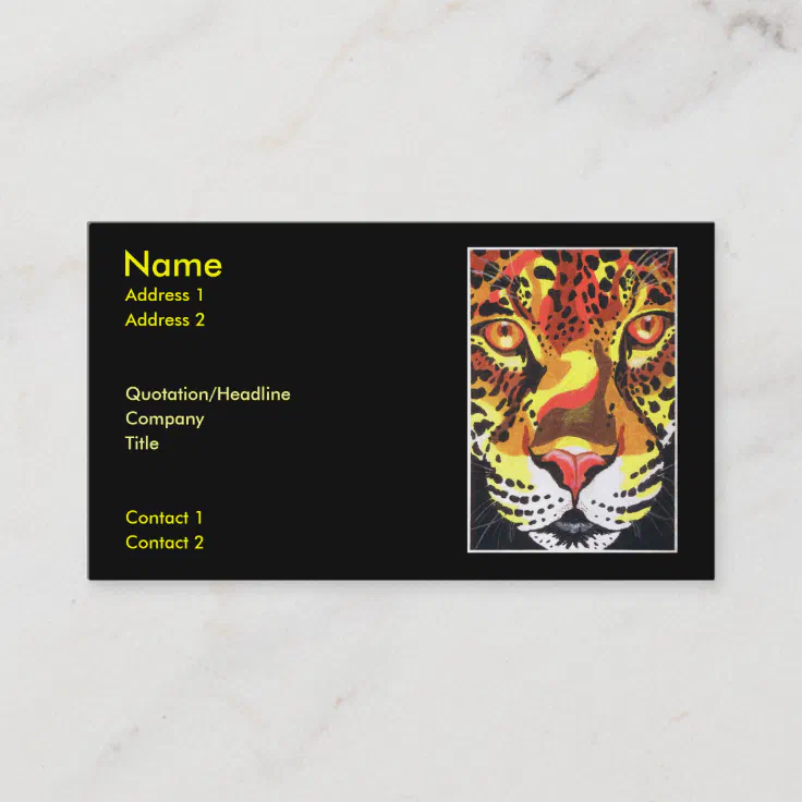 Jaguar Business Card | Zazzle