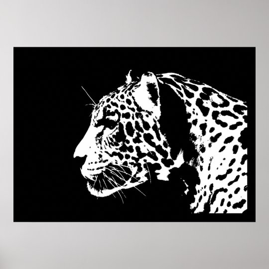 Jaguar Poster Print - Black & White Jaguar Posters | Zazzle.com