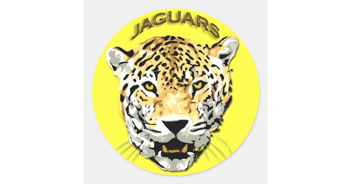 JAGUARS CLASSIC ROUND STICKER | Zazzle