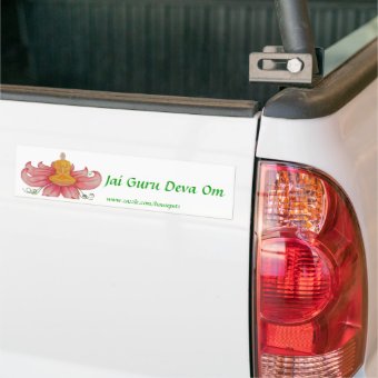 Jai Guru Deva OM bumper sticker | Zazzle