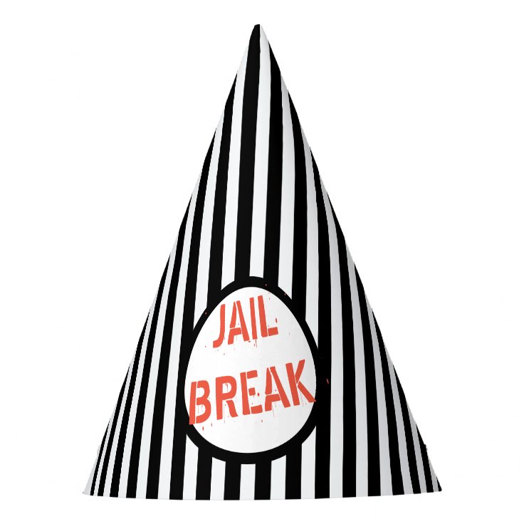 Jail Break Welcome Home Party Hat | Zazzle