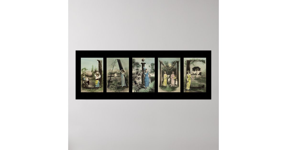 JAIME Alphabet Letter Name Art Poster | Zazzle